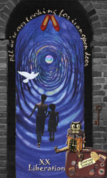 Arnell Ando's Lucky Pack Tarot Deck, Liberation/Judgment Card